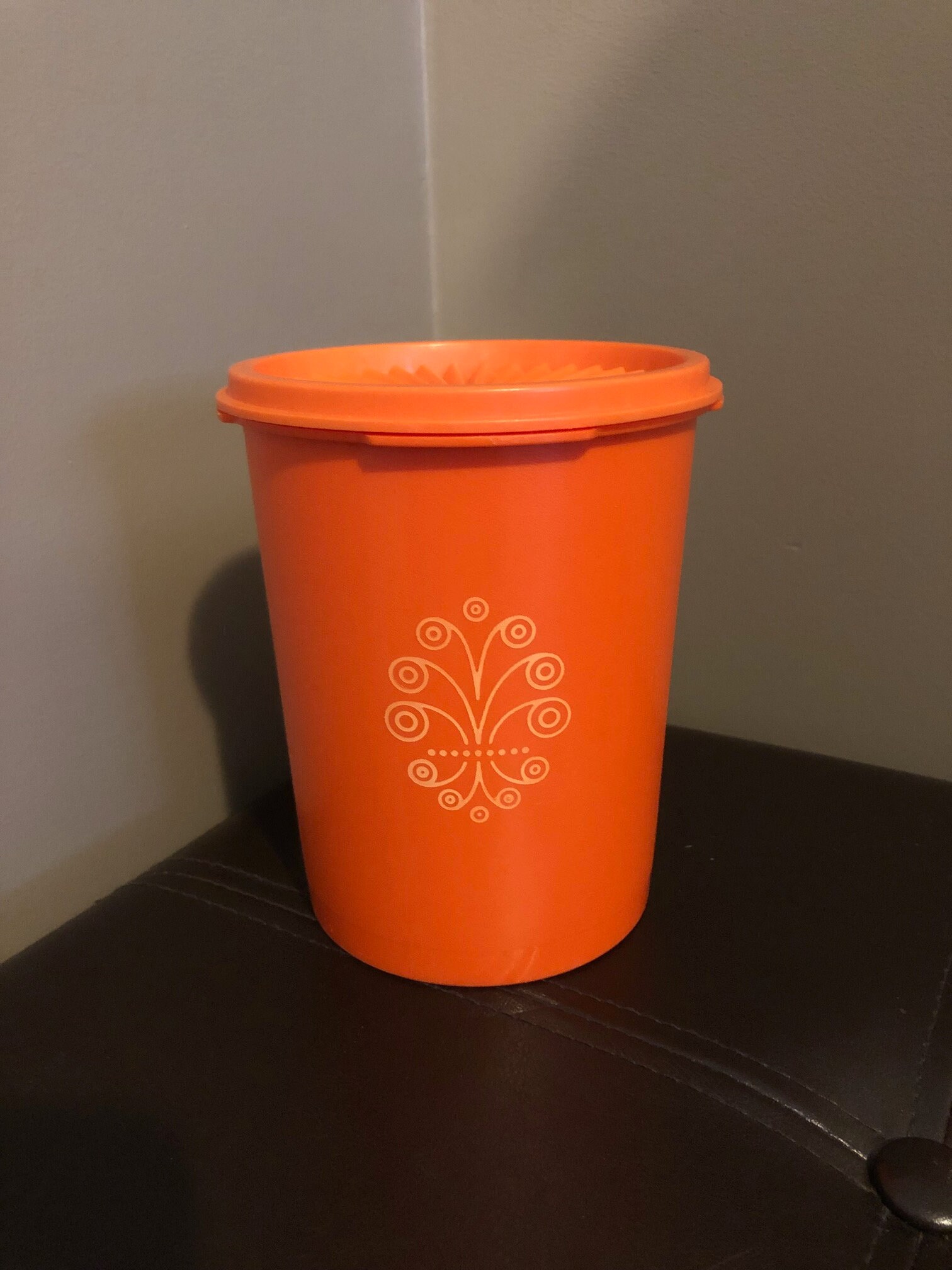 Vintage Orange Tupperware Storage Canisters Set of 3 - Etsy