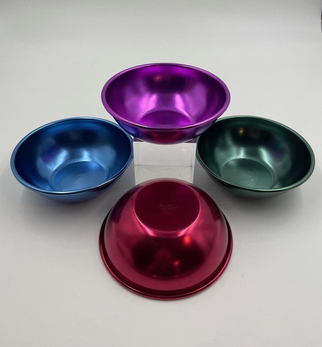 Bascal Made in the U.S.A. Aluminum Cereal Bowls Set of 4 - Etsy