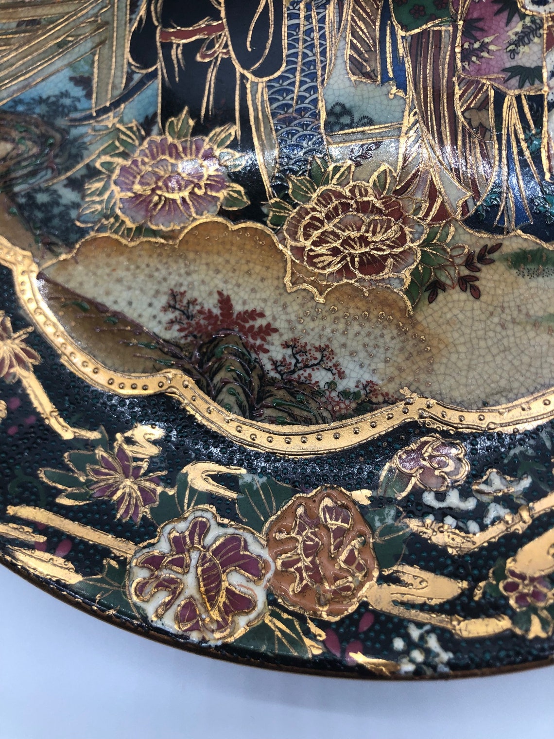 Royal Satsuma Hand Painted Japanese Geisha Plate - Etsy