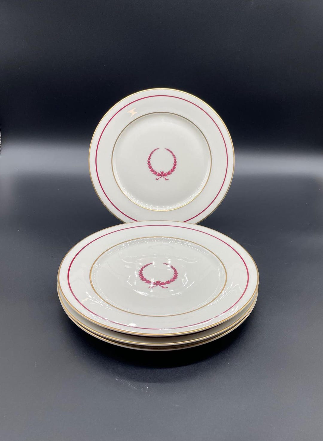 4 Vintage Warwick China 10" Dinner Plates - Etsy