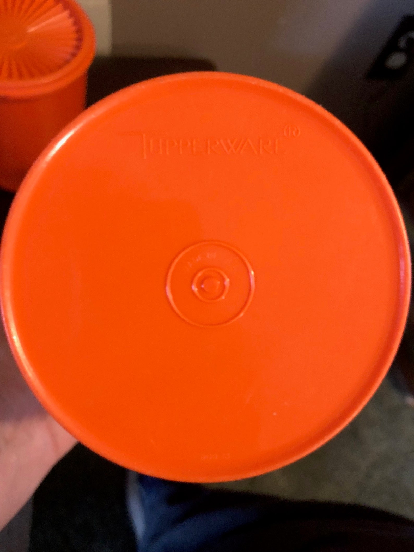 Vintage Orange Tupperware Storage Canisters Set of 3 - Etsy