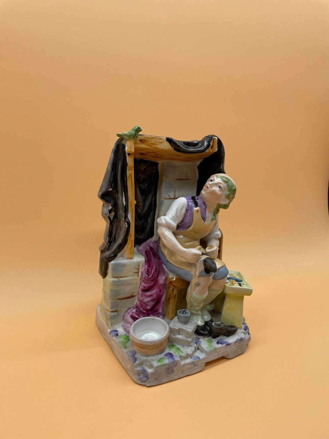 Vintage Whistling Shoemaker Ceramic Figurine - Etsy
