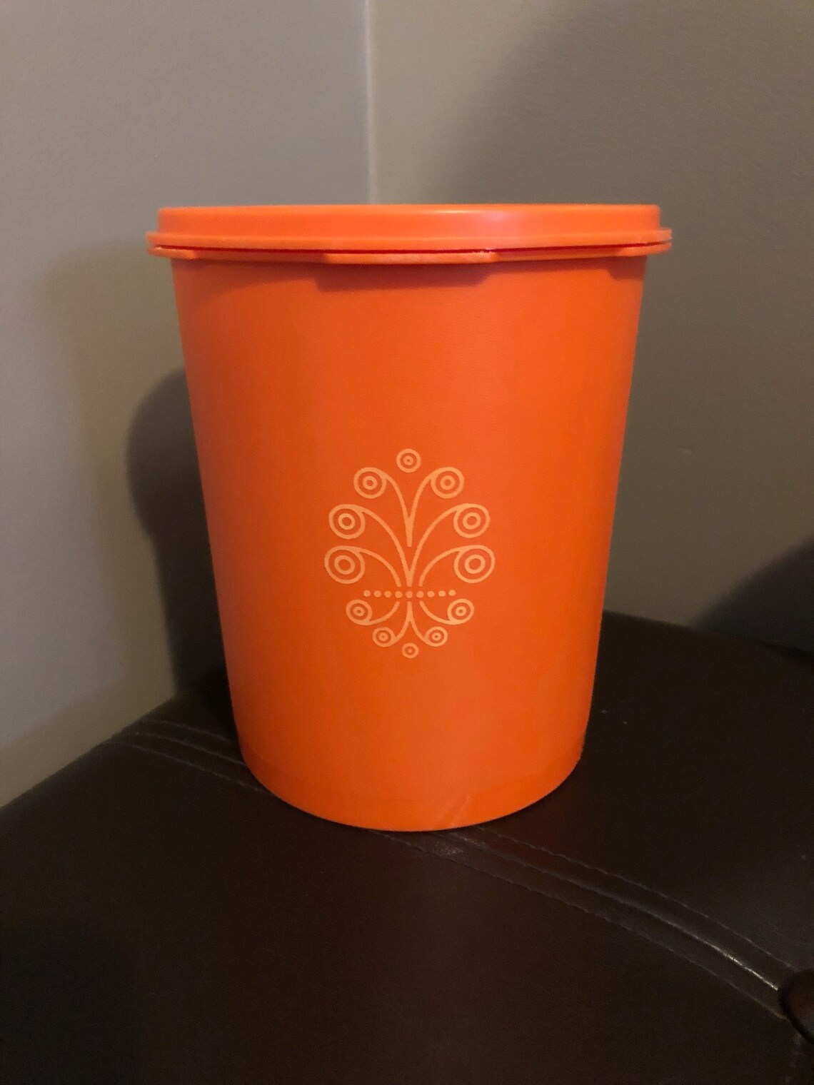 Vintage Orange Tupperware Storage Canisters Set of 3 - Etsy