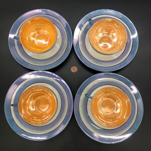 Takito TT Japanese Lusterware Vintage Cups and Saucers With Luncheon ...