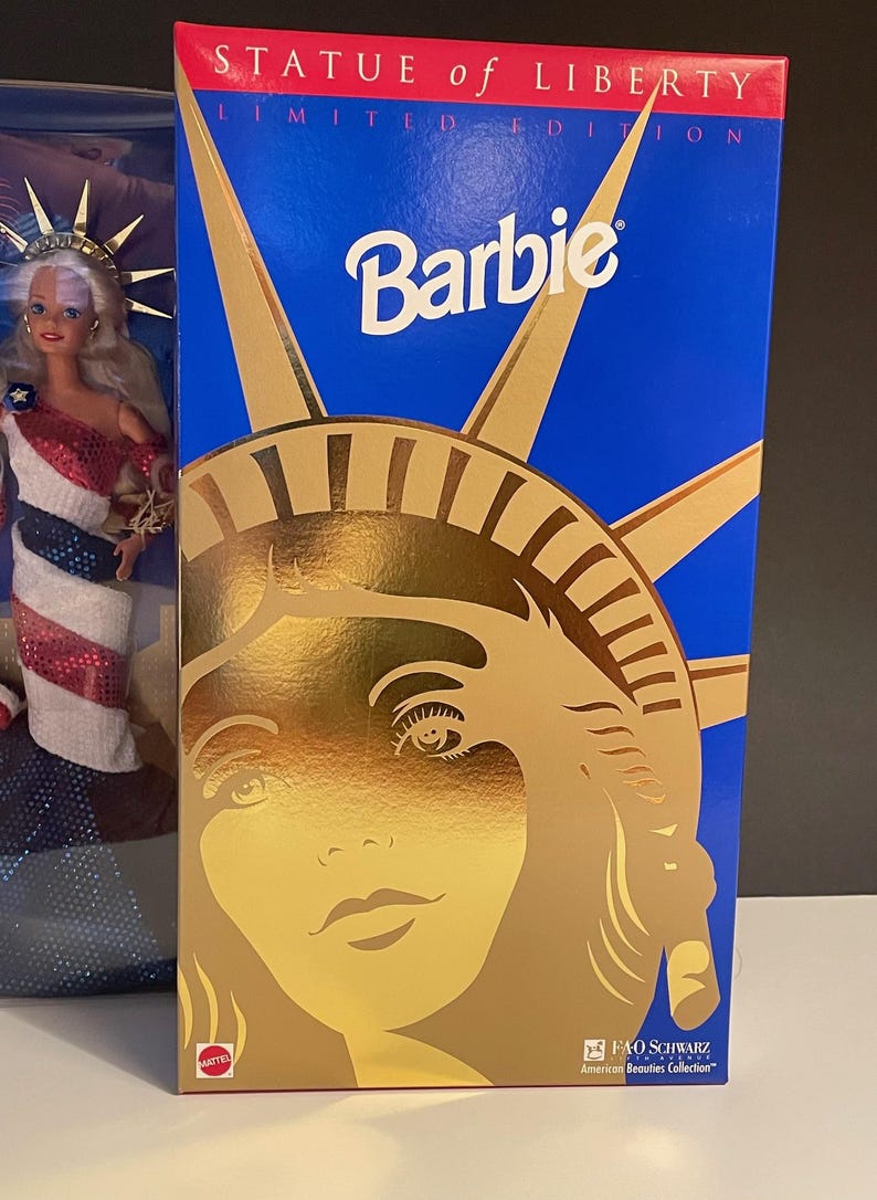Mattel's 'statue of Liberty' Barbie American Beauties Collection NRFB ...