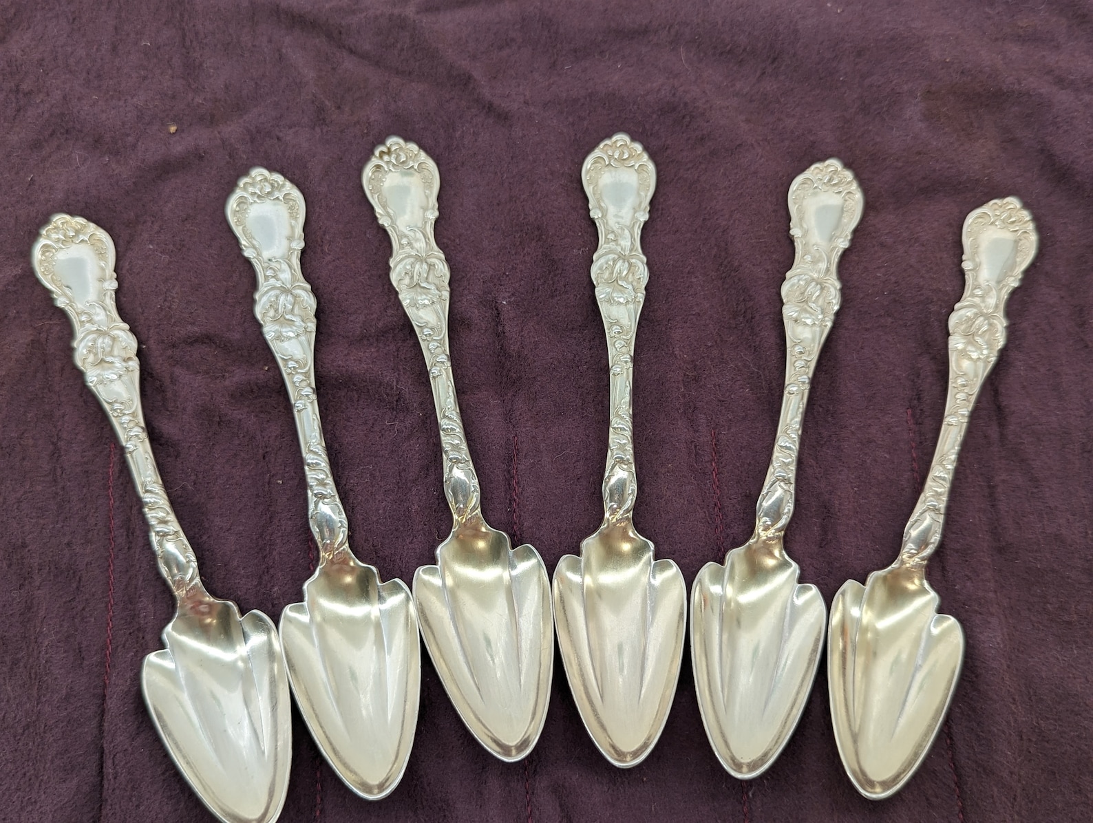 Set of 6 R. Wallace 1835 A1 Citrus/fruit Spoons art Nouveau - Etsy