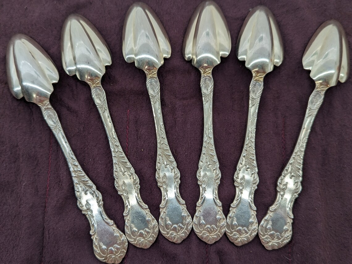 Set of 6 R. Wallace 1835 A1 Citrus/fruit Spoons art Nouveau - Etsy
