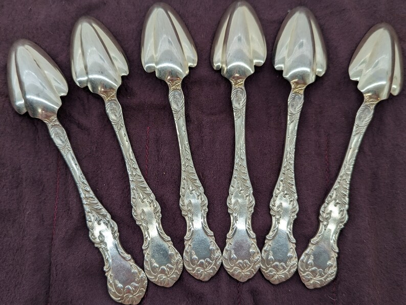 Set of 6 R. Wallace 1835 A1 Citrus/fruit Spoons art Nouveau - Etsy