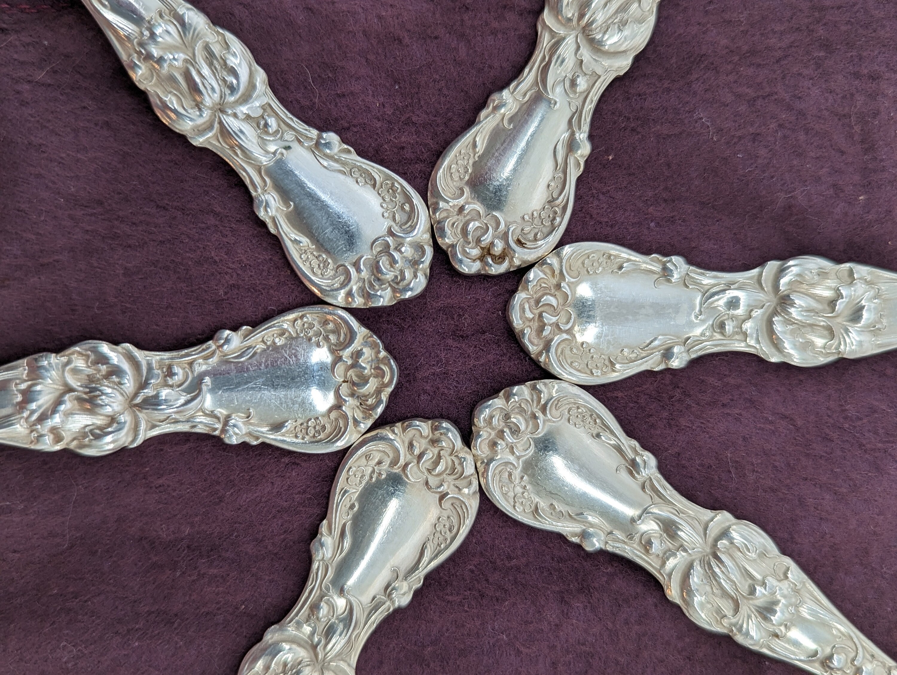 Set of 6 R. Wallace 1835 A1 Citrus/fruit Spoons art Nouveau - Etsy