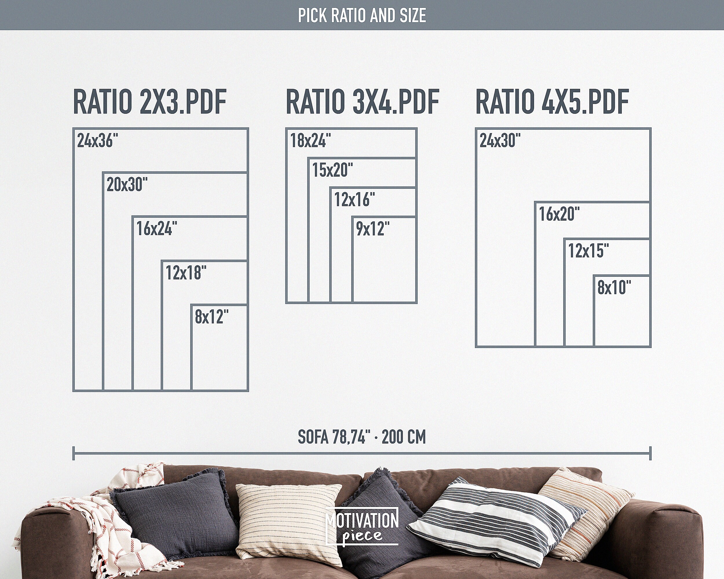 Set of 3 Motivating Quote Poster Inspiring Sayings Downloadable Wall ...