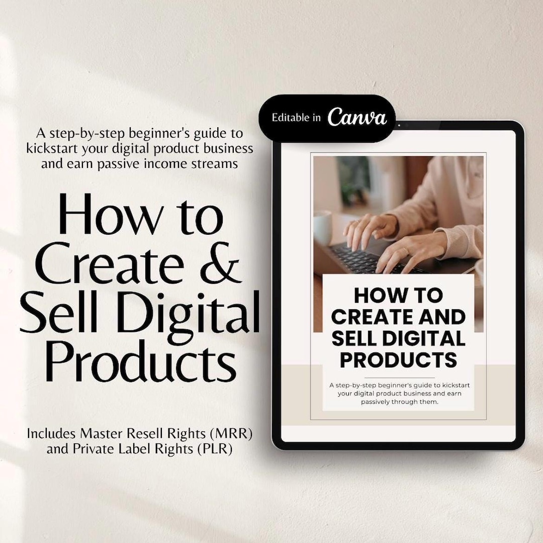 How to Create and Sell Digital Products Guide With Master Resell Rights ...
