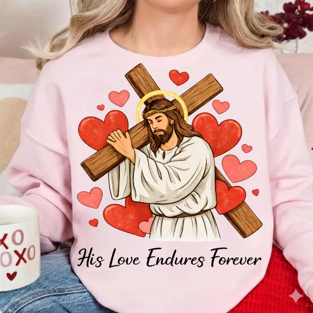 Christian Valentine PNG, Jesus First Love Glitter Design, Faith Based ...