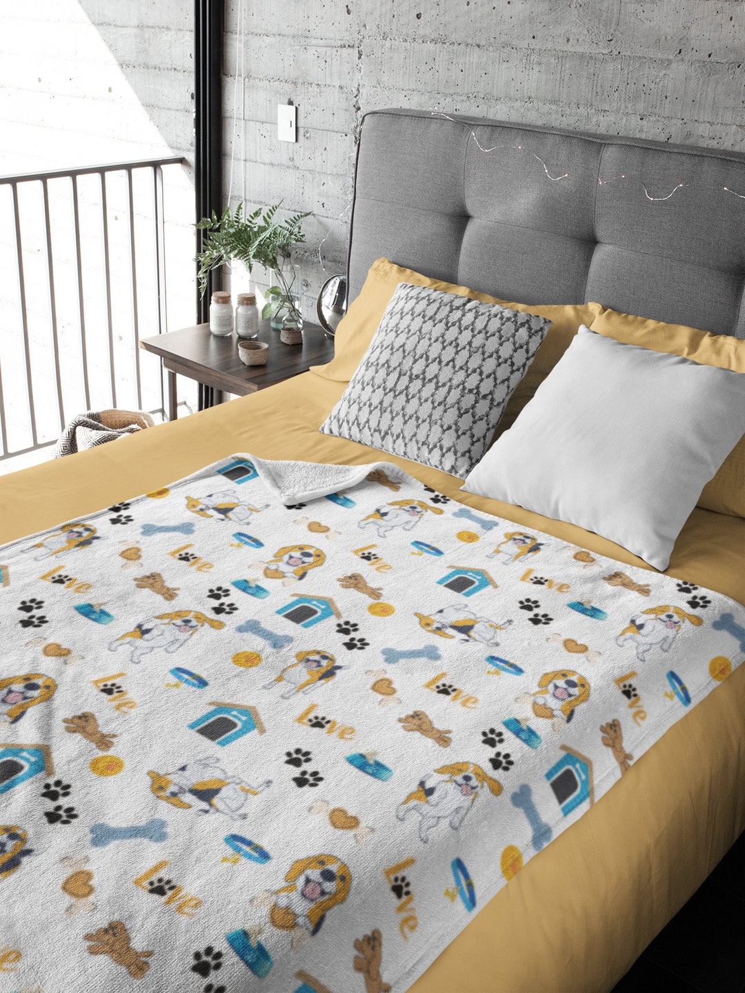 Dancing Beagle Velveteen Blanket: Dog Lover Throw - Etsy