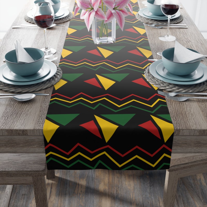 African Table Runner - Etsy