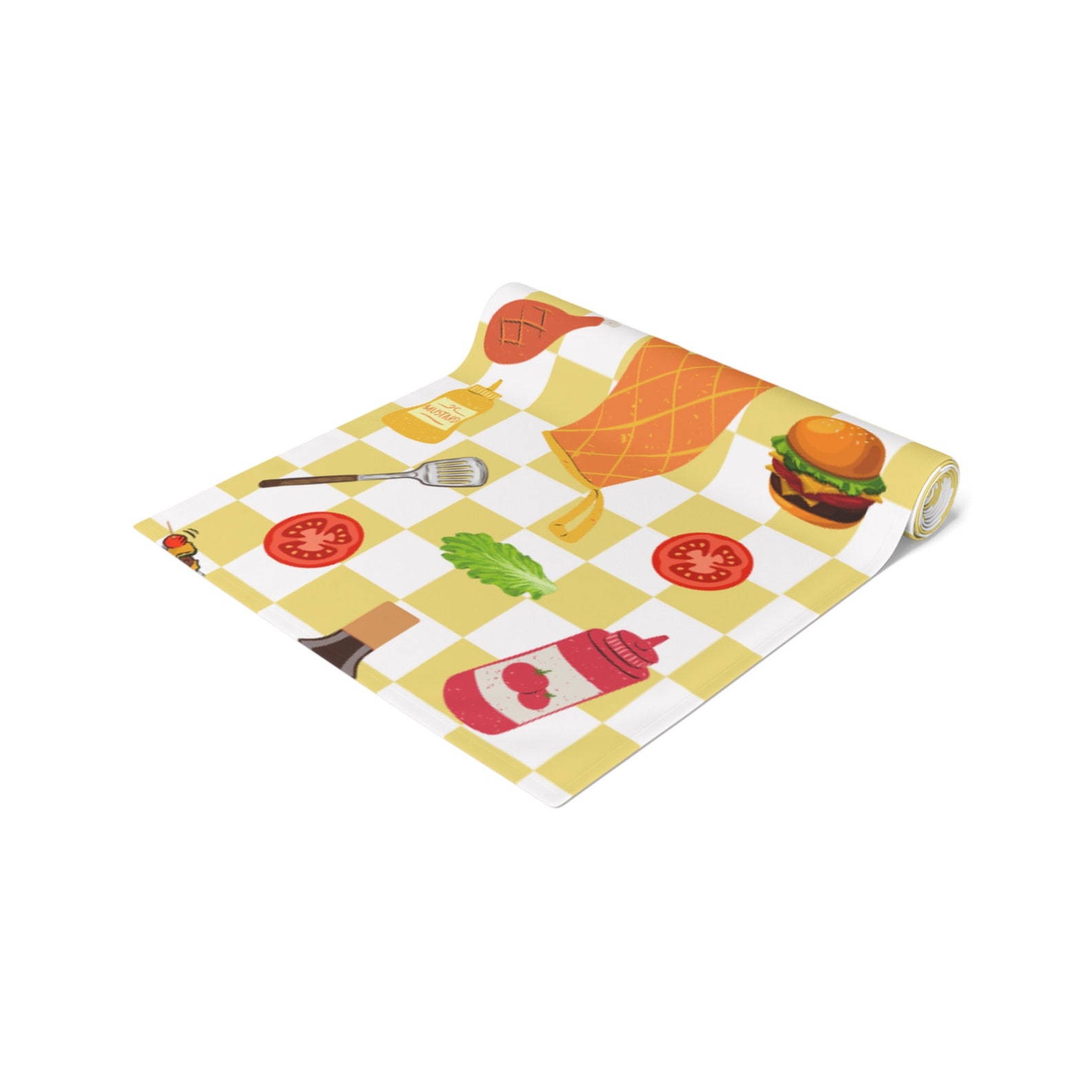 BBQ Themed Table Runner, Spring Summer Cookout Home Decor, Housewarming ...