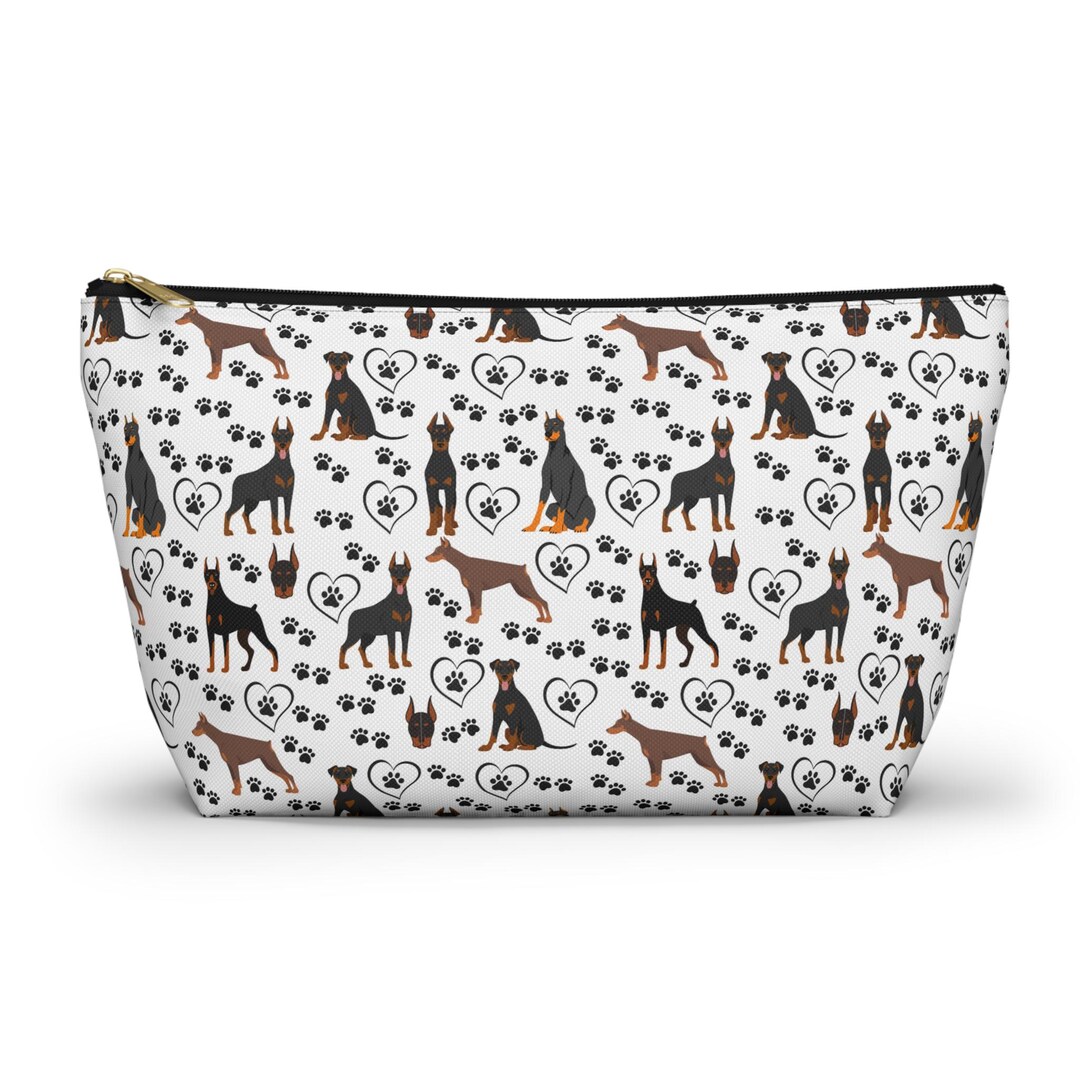 Doberman Accessory Pouch | Guard Dog Zipper Pouch | Doberman Pinscher ...