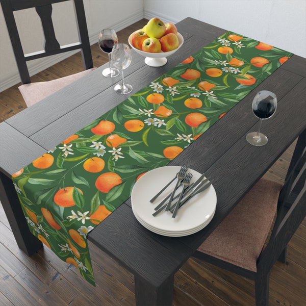 Orange Table Runner - Etsy
