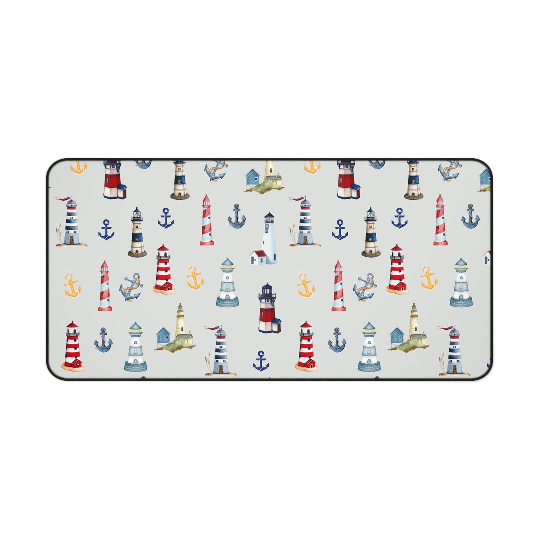 Lighthouse Desk Mat, Coquette Inspired Desk Accessory, Fathers Day ...