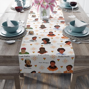 Women Black History Month Table Runner, Celebrating Women Kitchen Table ...