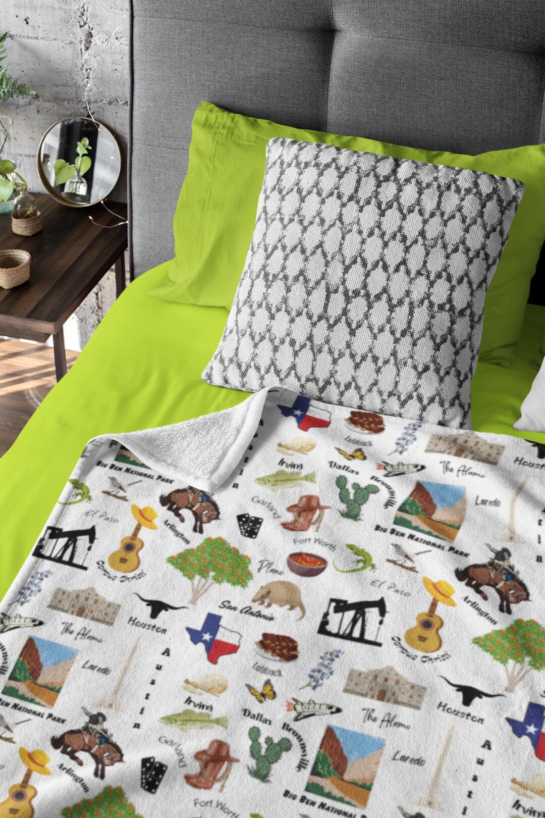 Texas Throw Blanket, Texas New Home Housewarming Hostess Birthday ...