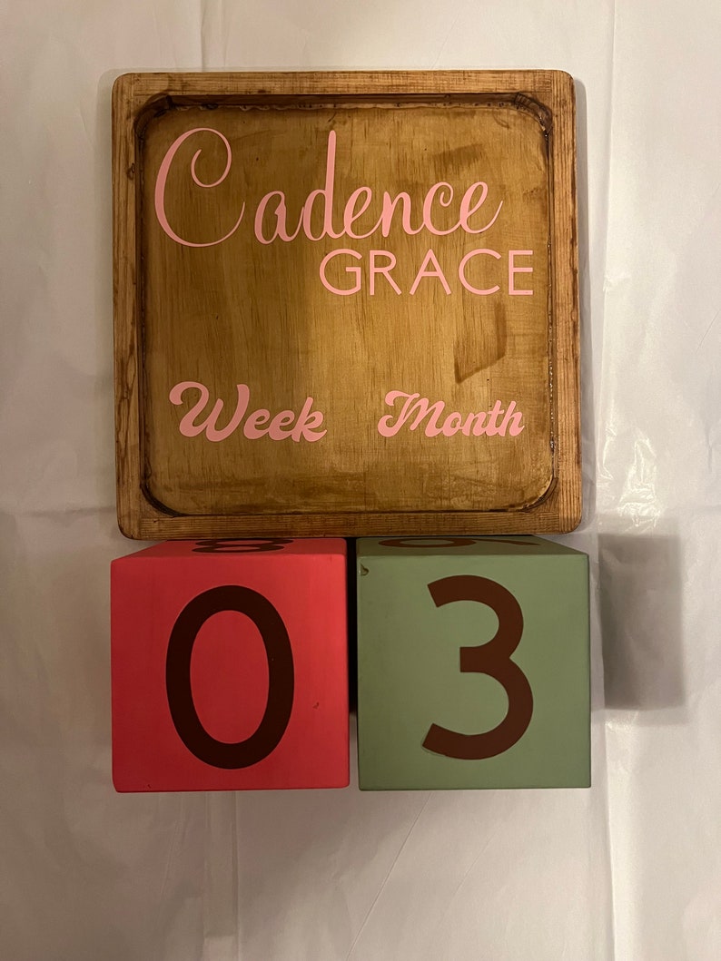 Baby Growth Sign - Etsy