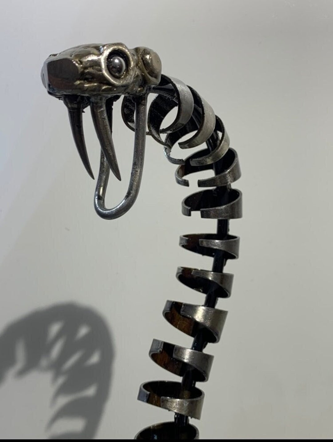 Snake Fine Art Sculpture Handcrafted Junk Metal Art - Etsy