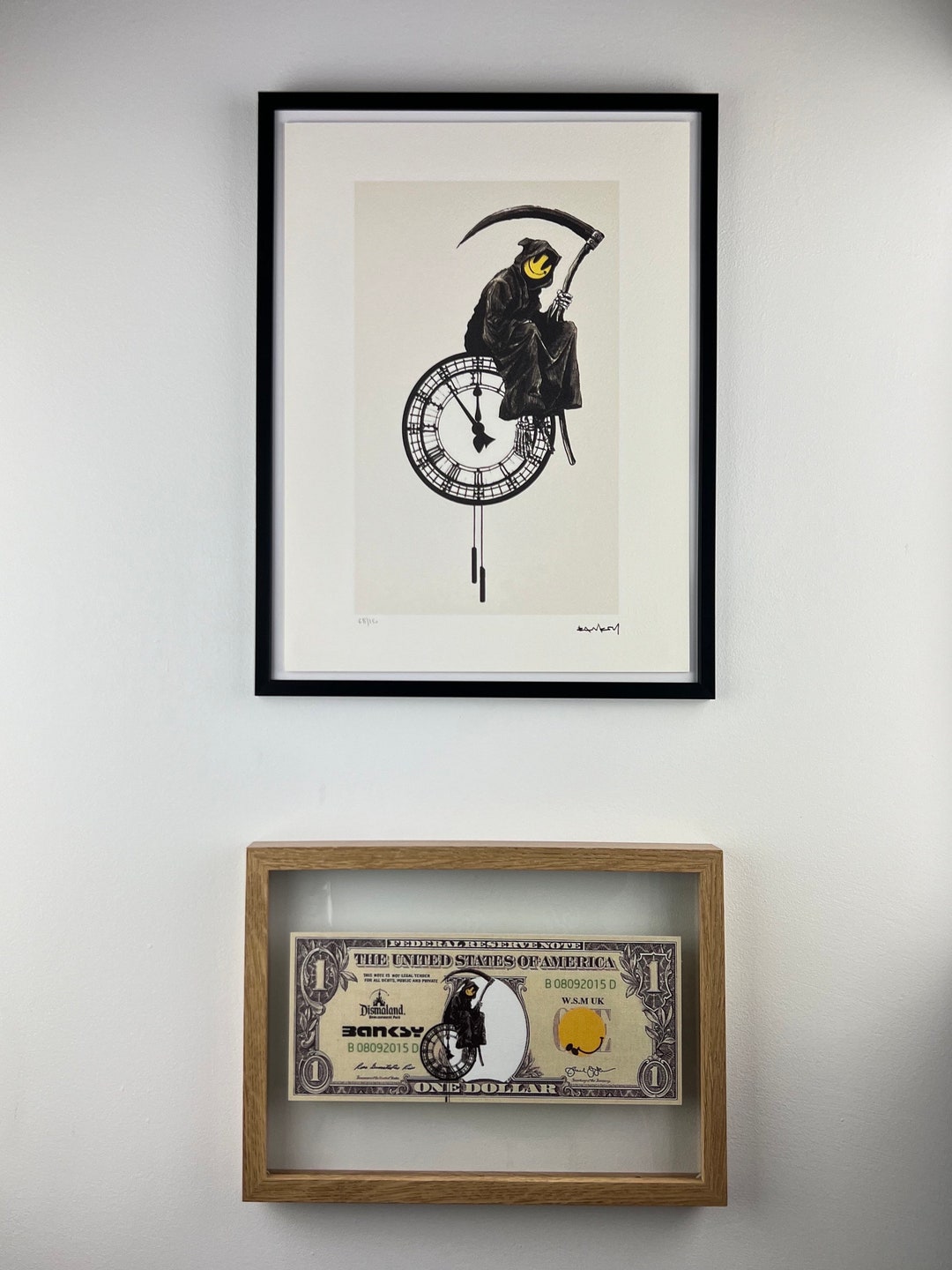 BANKSY: Artistic Duo Lithograph and Framed Note - Etsy