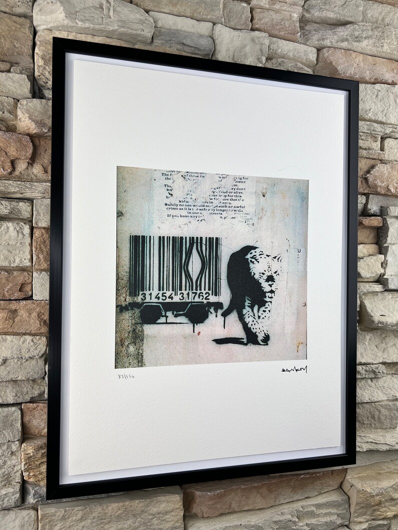 BANKSY: Framed Lithograph. Limited Edition With Certificate, Hand ...
