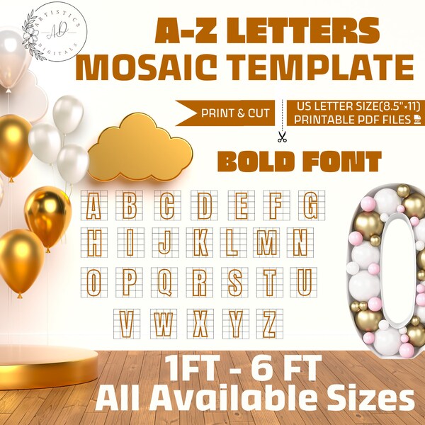 Mosaic Letter - Etsy