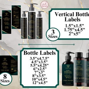 Editable Cosmetic Label Templates, Stylish Cosmetic Product Label ...