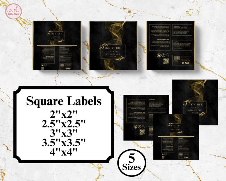 Editable Cosmetic Label Templates, Stylish Cosmetic Product Label ...