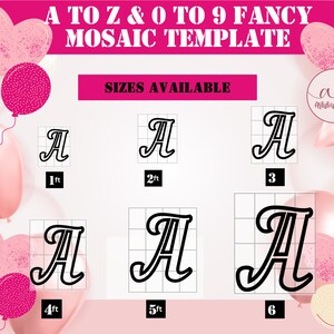 Marquee Letters, Mosaic Templates, Mosaic From Balloons Template ...