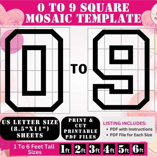 Number Cut Outs 3d - Etsy