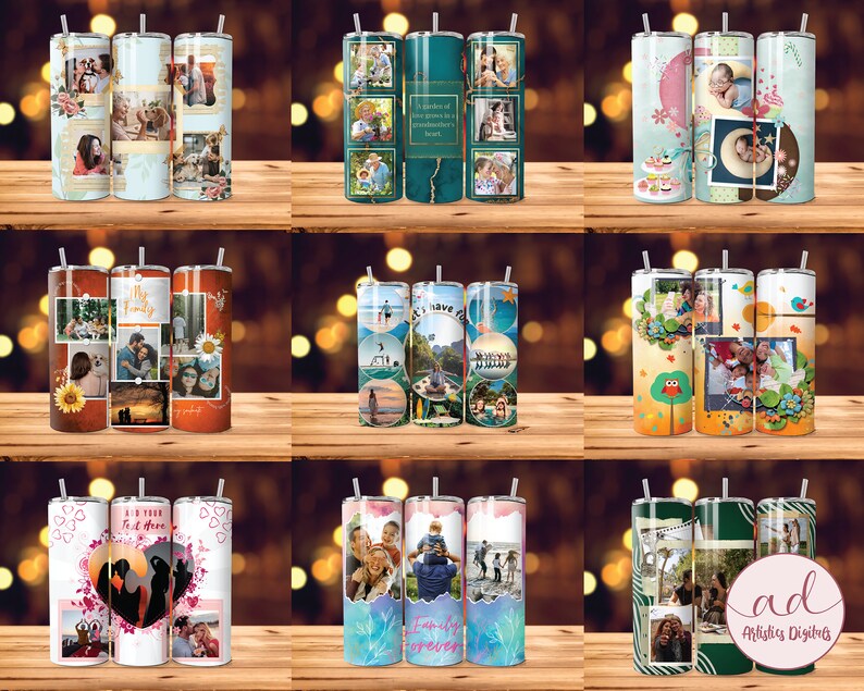 150+ Add Your Own Photo Tumbler Wrap Bundle, Own Photo Self Editable ...