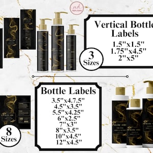 Editable Cosmetic Label Templates, Stylish Cosmetic Product Label ...