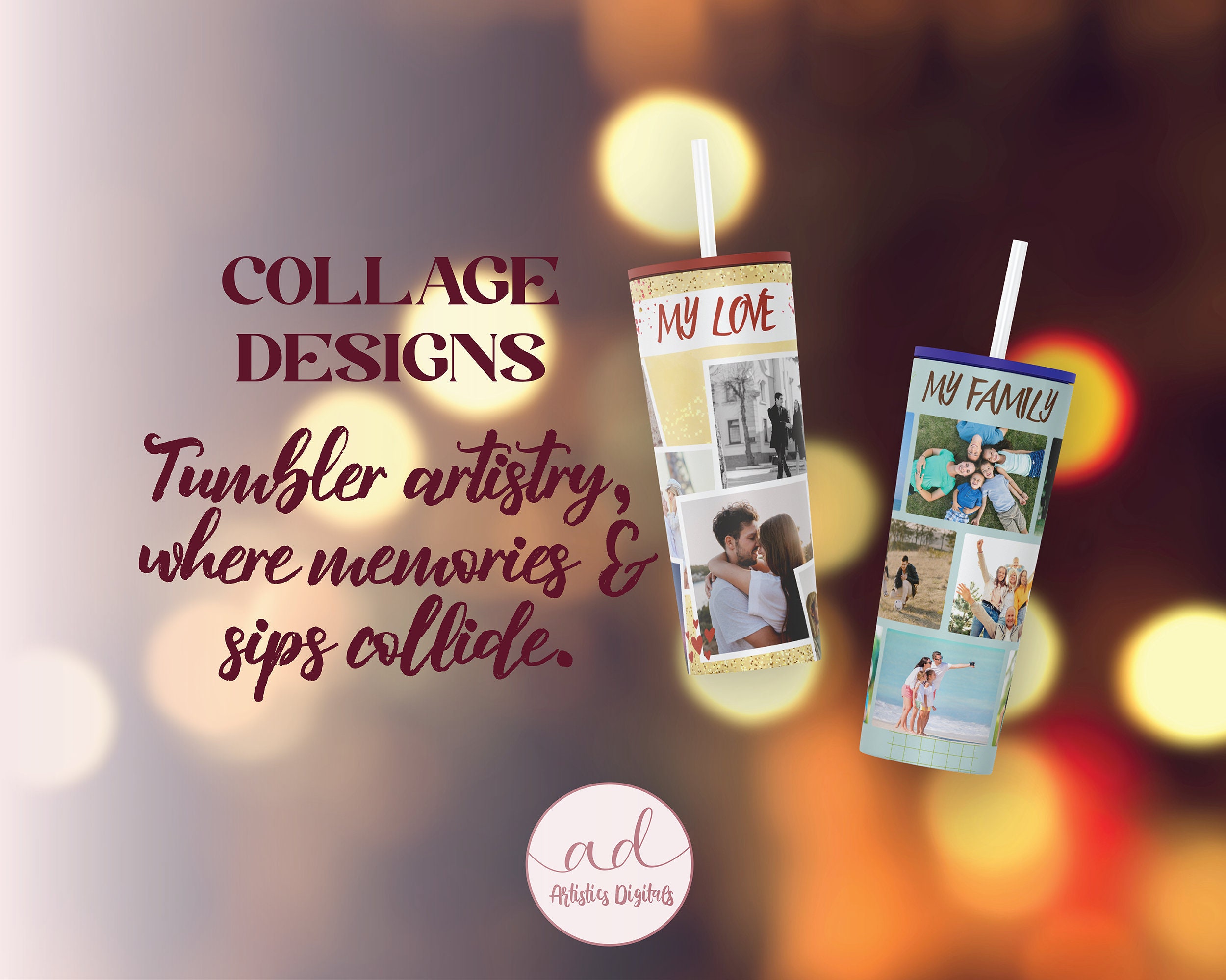 150+ Add Your Own Photo Tumbler Wrap Bundle, Own Photo Self Editable ...