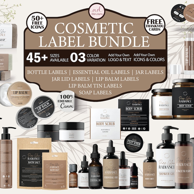 Jar Lotion Labels - Etsy