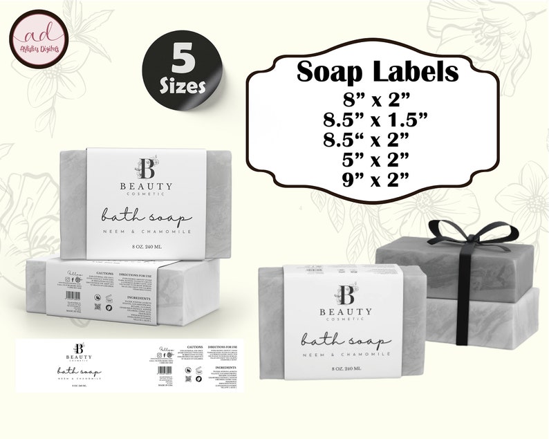 Editable Cosmetic Label Templates, Stylish Cosmetic Product Label ...