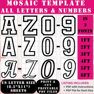 Marquee Letters, Mosaic Templates, Mosaic From Balloons Template ...