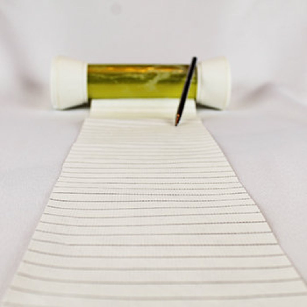 Gold and White Blank Handwriting Prayer Scroll, Personalized Scroll ...
