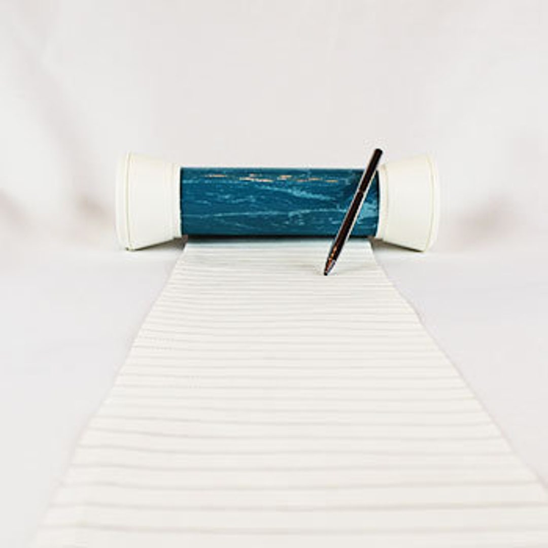 Teal Blank Handwriting Prayer Scroll, Personalized Prayer Scroll With ...