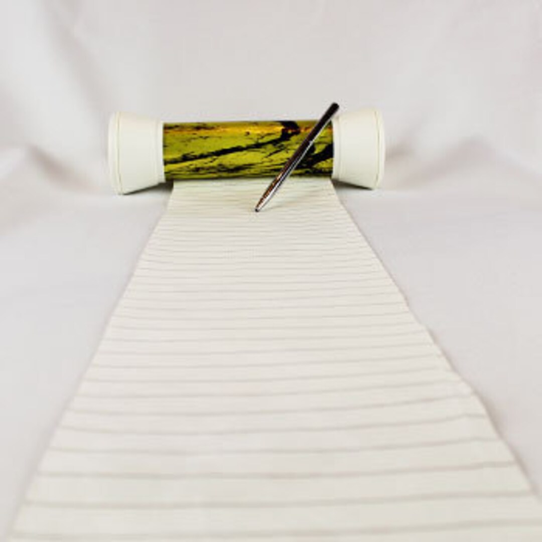 Black and Gold Blank Handwriting Prayer Scroll, Personalized Scroll ...