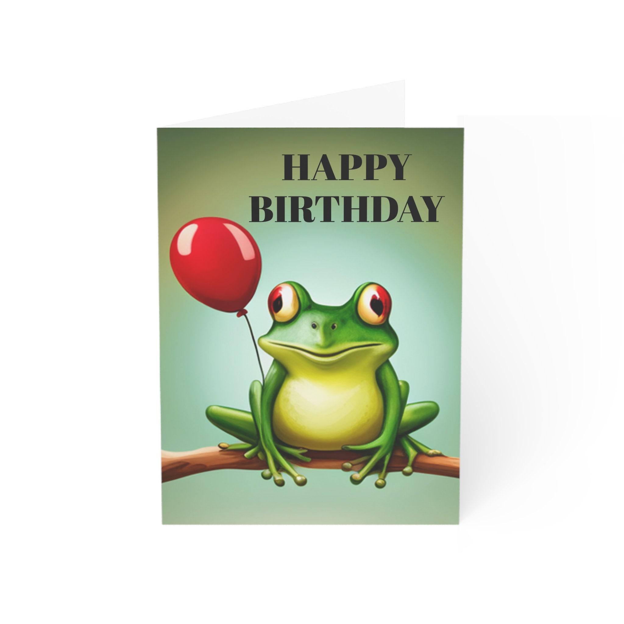 Birthday Frog Happy Birthday Greeting Cards 1, 10, 30, and 50pcs - Etsy