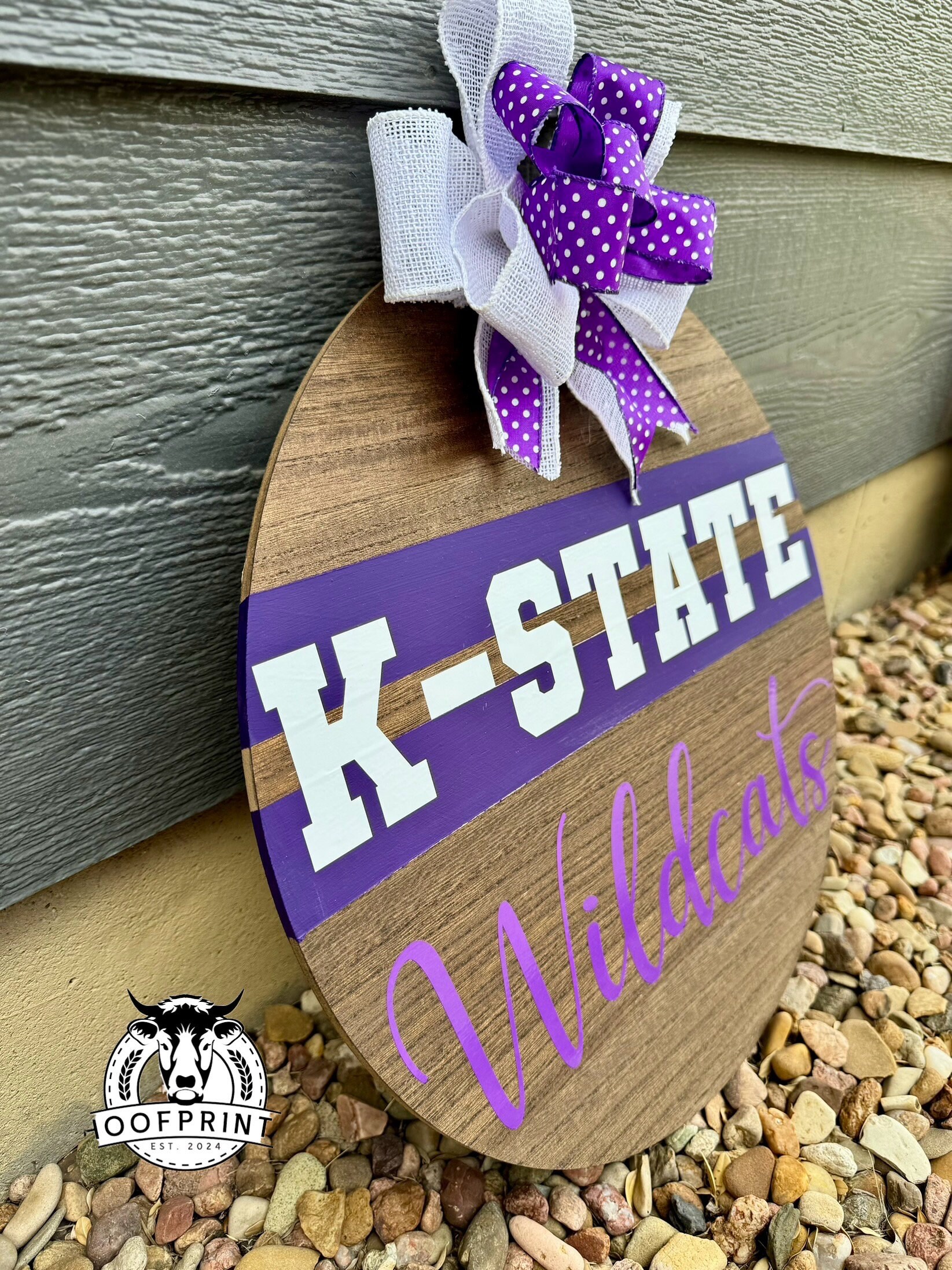 Kansas State Front Door Decor | Welcome Sign | Kansas State Decor ...