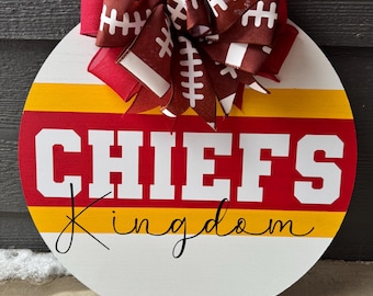 Kansas City Chiefs Door Hanger: Personalized Welcome Sign - Etsy