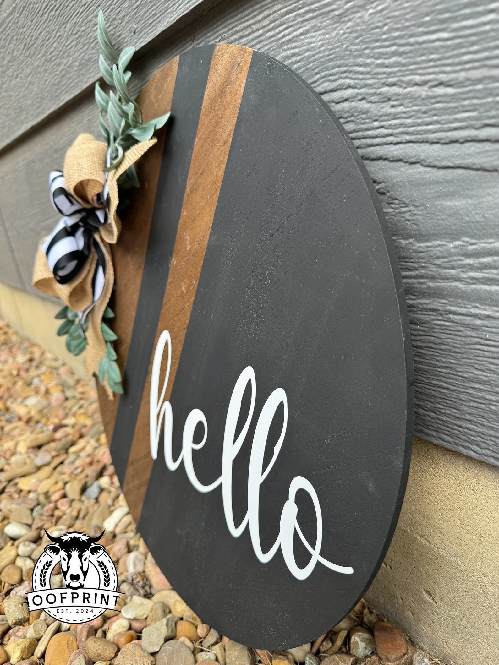 Hello Front Door Deco | Hello Sign | Front Door Wreath | Front Door ...