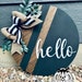 Hello Front Door Deco | Hello Sign | Front Door Wreath | Front Door ...