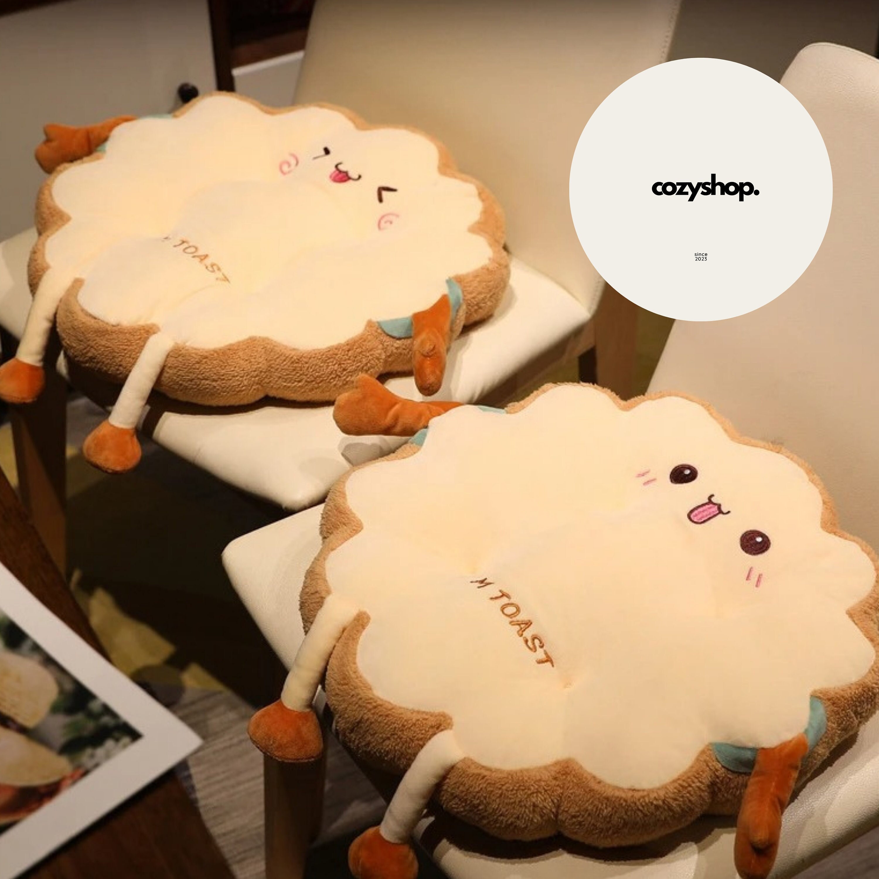 Bread Toast Cushion, Stuffed Memory Foam Sliced Bread Food Pillow, Sofa ...