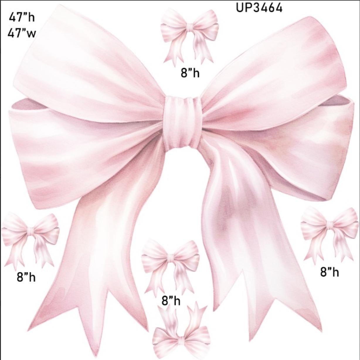 UP3464HS Giant Pink Bow Party Decoration Prop Coroplast Panel Contour ...