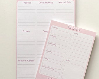 Meal Planning Printable Bundle Weekly Meal Planner & Guide Grocery List ...